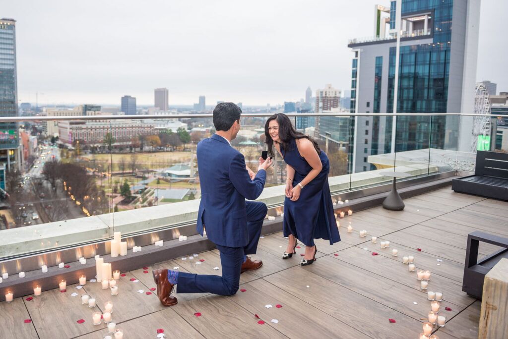How to Plan the Perfect Rooftop Proposal Atlanta - Jaimie Dee ...